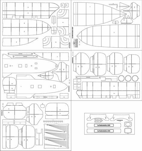 Answer KH-08-2024-SZK01 Le Redoutable 1878 - Laser Cut Frames