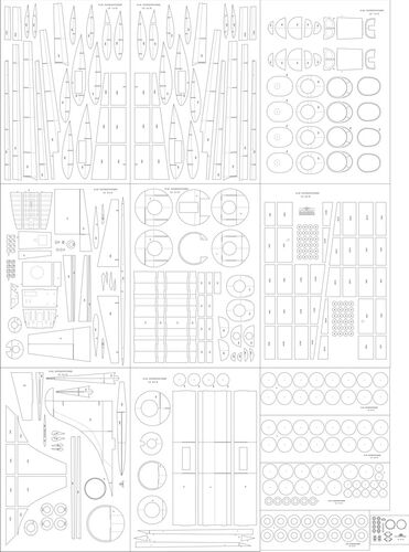 Answer MMM-01-2024-SZK Boeing B-29 Superfortress - Laser Cut Frames And Details