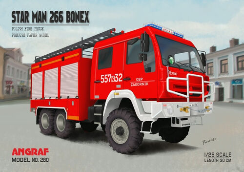 Angraf 280 Star MAN 266 Bonex - Polish Fire Truck