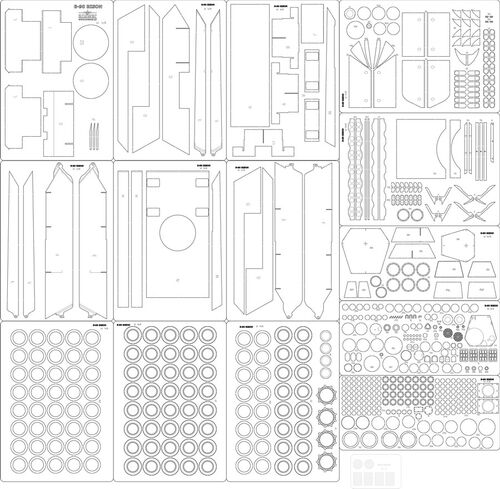 Answer ANG-270-SZK01 E-90 Bison - Laser Cut Frames, Details