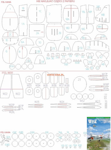WAK LAS250 Straż Graniczna - Zestaw Laserowo Wyciętych Części