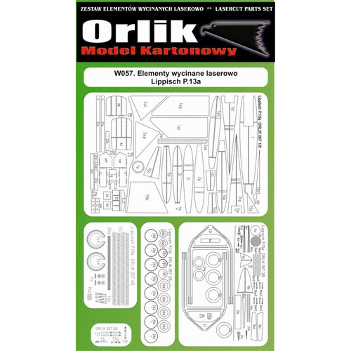 Orlik 057w Lippisch P.13a - Laser Cutting Frames And Wheels