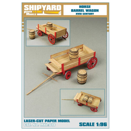 ShipYard MKL018 Horse Barrel Wagon XVIII Century