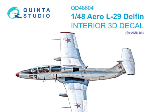 NEW! Quinta Studio QD48604 Aero L-29 Delfin - 3D-Printed & Coloured Interior (for AMK Kits)
