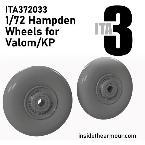 Inside the Armour ITA372033 Handley Page Hampden - Weighted Wheels (for Kovozavody Prostejov and Valom Kits)