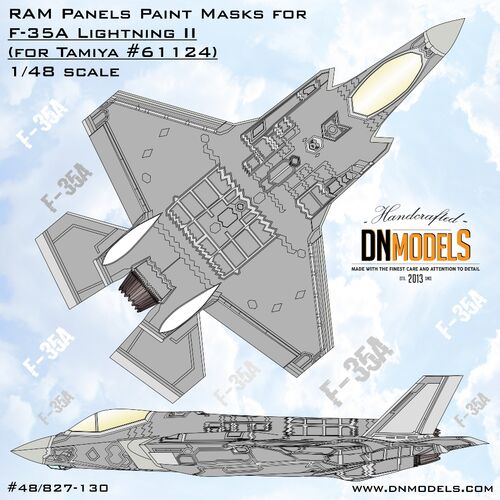 DN Models 48-827-130 F-35A RAM Panels Tamiya 61124
