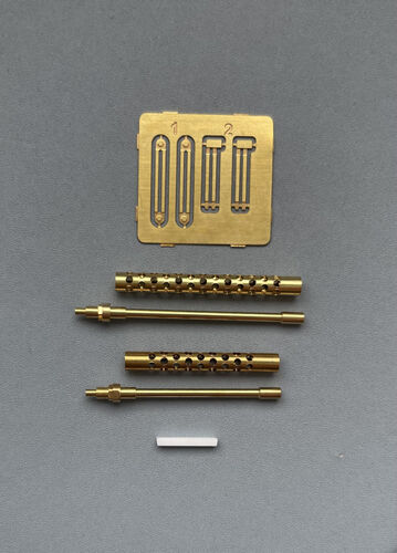 CNC Micro Turning G16231 Pz.Kpfw. I Ausf. A - MG 13 Gun barrels / 4 brass parts / PE parts and 1 plastic rod 1x1 (for Takom kits)