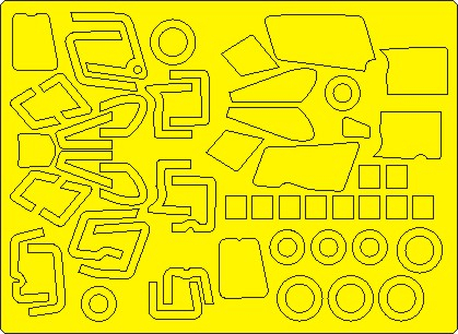 New Ware AM1284 Mi-24 A Hind B - Basic Kabuki Masks (for Trumpeter Kits)
