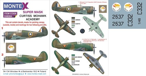 Montex K48304 P-36 Mohawk Academy
