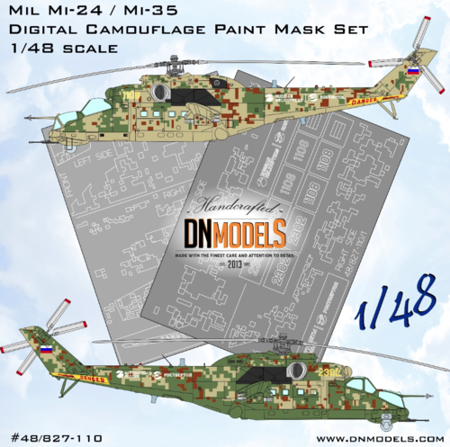 DN Models 48-827-110 Mil Mi-24 / Mi-35 Digital Camouflage
