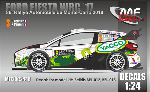 MF-Zone DC2448 Ford Fiesta WRC '17 B. Bouffier - 85. Rallye Monte Carlo 2018