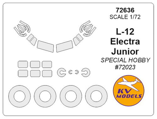 KV Models 72636 L-12 Electra Junior (SPECIAL HOBBY) + wheels masks