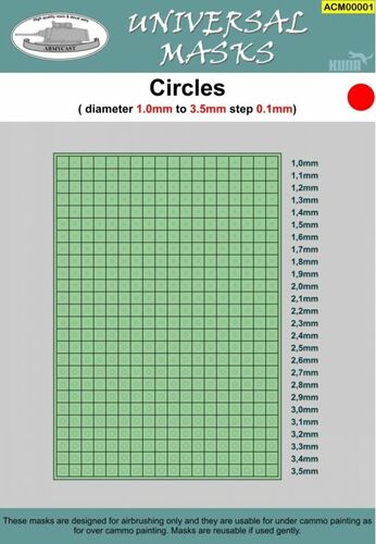 Armycast ACM00001 Circles 1,0mm - 3,5mm