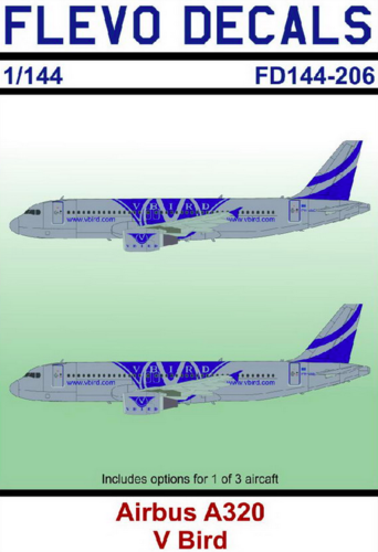 Flevo Decals FD144-206 Airbus A.320 V Bird