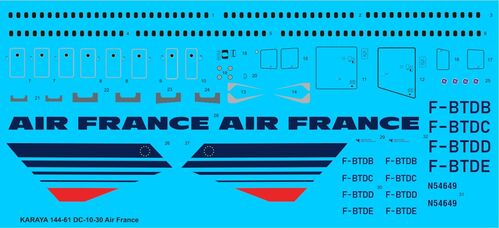 KARAYA D144-61 MDD DC-10-30 Air France 1993-95