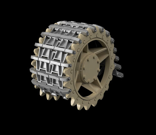 PanzerArt TR35-017 Entwicklungfahrzeug E-10 Tracks And Correct Drive Wheels