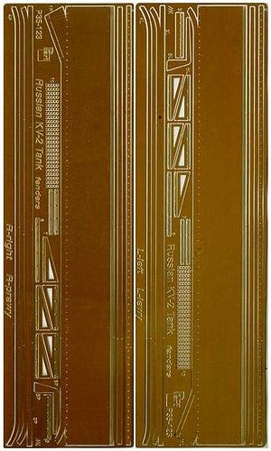 Part P35-123 KV-2 fenders Trumpeter