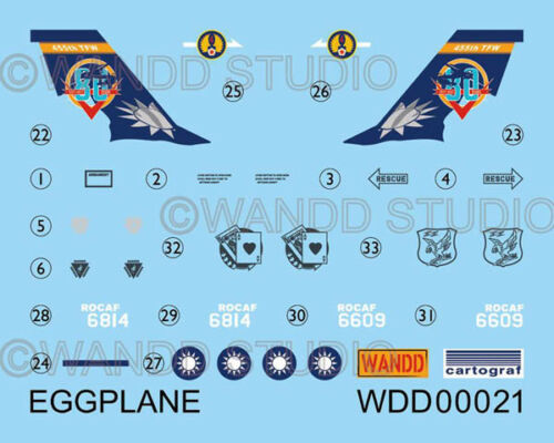 WandD STUDIO WDD00021 ROCAF F-16A/B - 80th Anniversary of 814 Air Combat