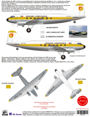 8aDecs 7909-402-48 Aeronaves Alimentadoras DC-3