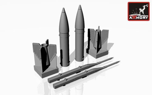 Armory Models Group ACA4815 S-21 heavy unguided missiles w/ PU-12-40UD "Voron" launcher