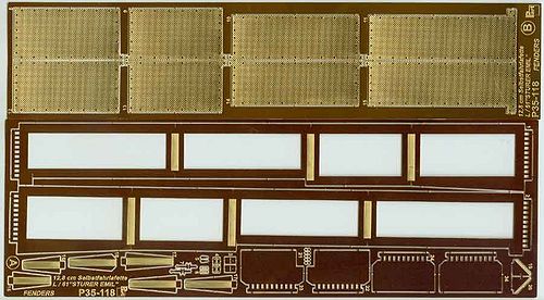 Part P35-118 12.8cm L/61 Sturer Emil fenders Trumpeter