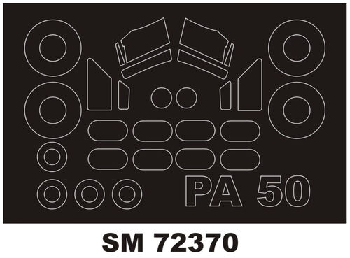 Montex SM72370 Percival P.50 Prince - Mini Paint Mask Set (for Valom Kits)
