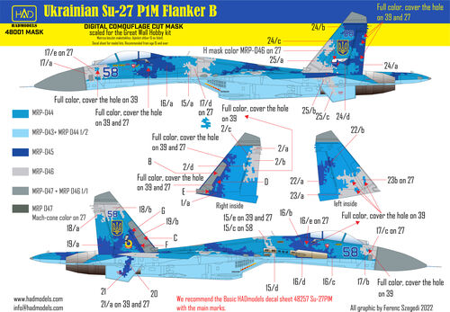 HAD Models M48001 Ukrainian Su-27