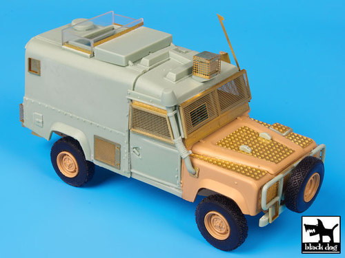 Black Dog T35086 Landrover Defender Snatch conversion set for Hobby Boss