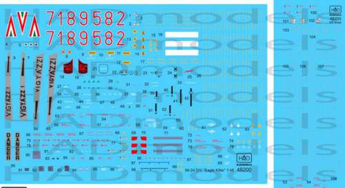 HAD Models 48200 Mi-24 D/V " Eagle Killers" in Hungarian Service with extra stencils