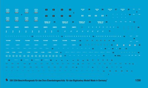 Peddinghaus-Decals 3354 Markings For The Dora Gun