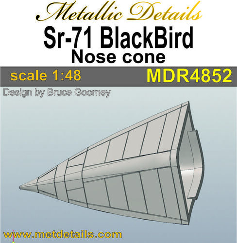 Metallic Details MDR4852 Lockheed SR-71 Blackbird - nose cone (designed to be used with Italeri kits)