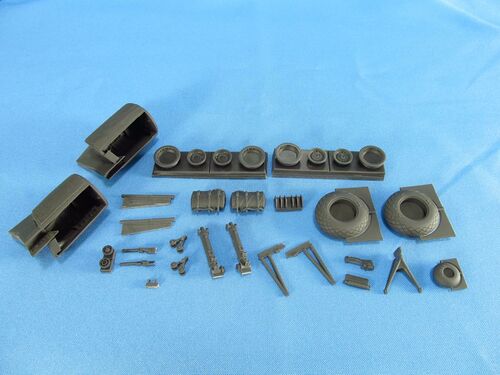 Metallic Details MDR4864 Boeing B-17 F/G Flying Fortress - wheel wells (designed to be used with Monogram and Revell kits)