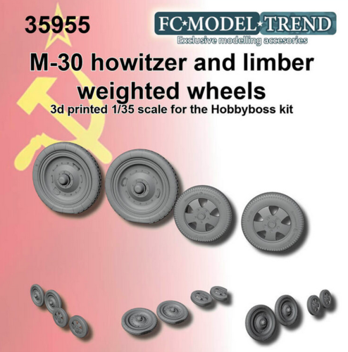 FC ModelTrend 35955 M-30 Howitzer and limber weighted
