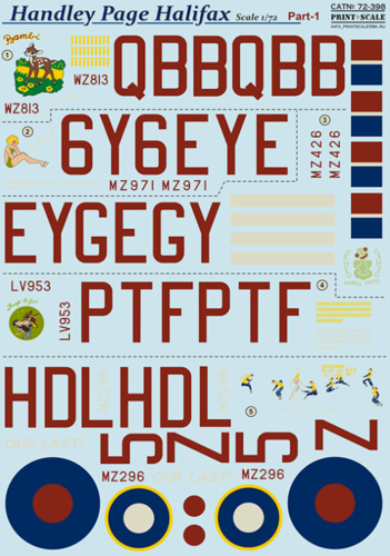 Print Scale 72-398 Handley Page Halifax Part 1