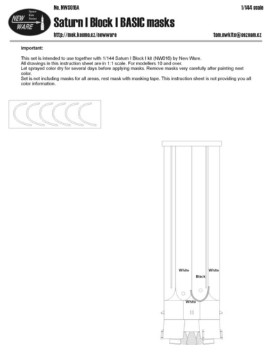 New Ware S016A Saturn I Block I basic
