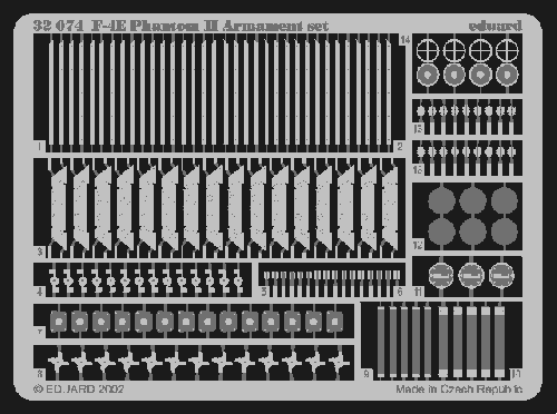 Eduard 32074 F-4E armament TAMIYA