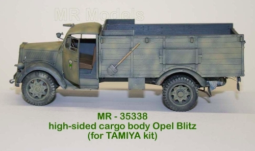 MR Modellbau 35338 High-sided cargo body w. wheel arches Opel Blitz