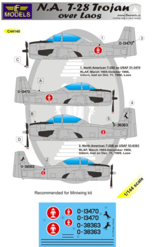 LF Models C44140 N.A. T-28 Trojan over Laos