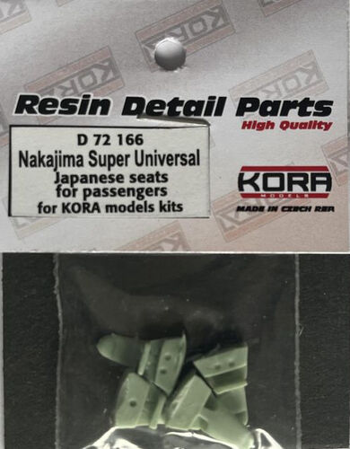 Kora Models D72166 Nakajima Super Universal (Japanese Seats For Passengers) (4 Seats For Kora Kits)