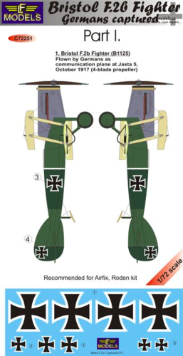 LF Models C72251 Bristol F.2b Fighter (B1125) Germans Captured Part I.