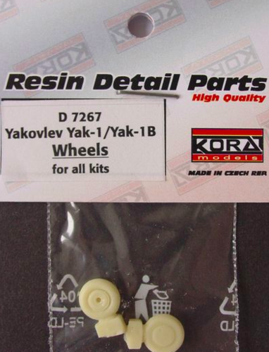 Kora Models D7267 Yakovlev Yak-1/Yak-1B wheels