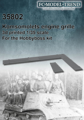 FC ModelTrend 35802 Komsomolets, engine cover grilles