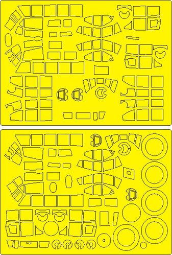 New Ware AM1296 Ju 88 WWII USAAF/RAF bomber EXPERT kabuki masks for ICM