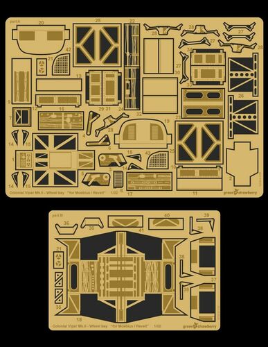 Green Strawberry 10720 Colonial Viper Mk.II - Wheel Bay