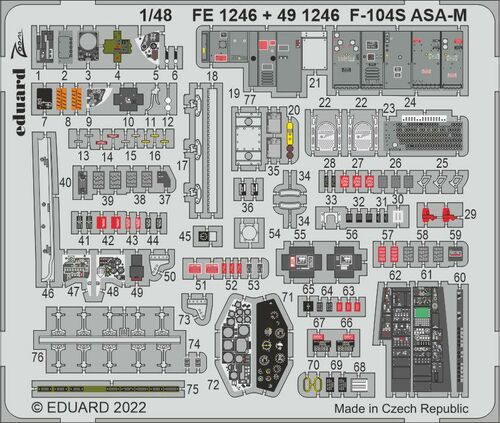 Eduard FE1246 F-104S Asa-M Kinetic