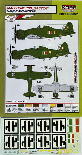 Kora Models NDT32047 Macchi MC.200 Saetta - Italian ANR service