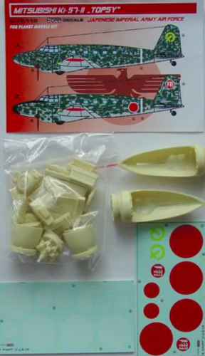 Kora Models C72110 Mitsubishi Ki-57-II "Topsy" Japan-Palebang paratrooper