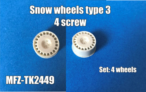 MF-Zone TK2449 Snow wheels type 3, 4 screw