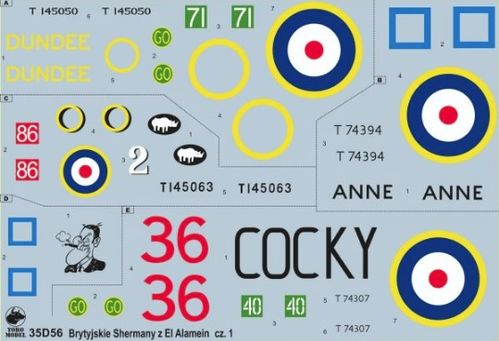 Toro Model 35D56 Brytyjskie Shermany z El Alamein cz.1