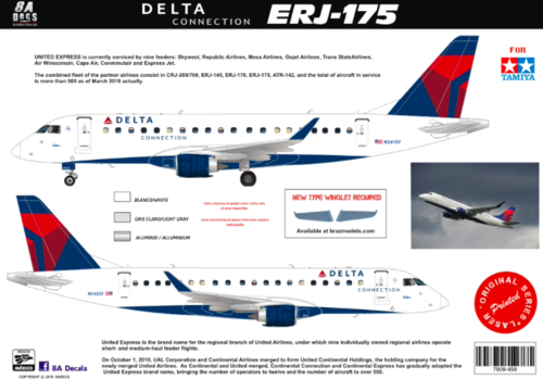 8aDecs 7909-458-100 DELTA Connection ERJ 175